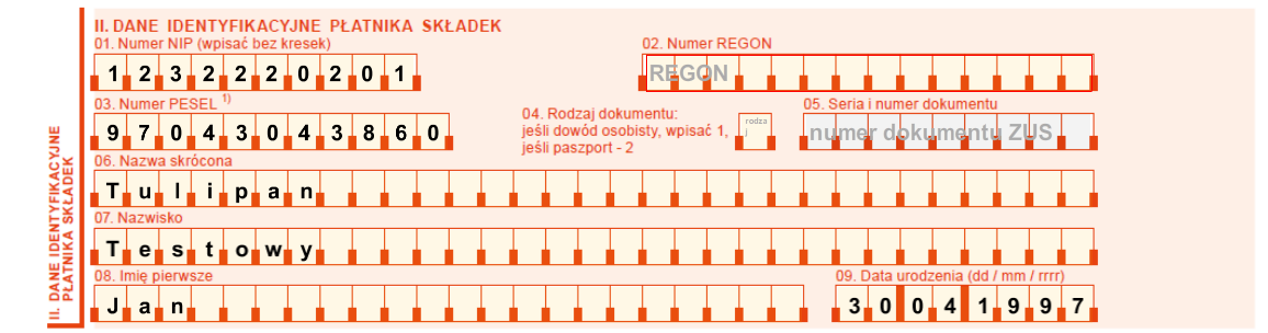 Deklaracja rozliczeniowa ZUS DRA (roczna) na podstawie deklaracji ...