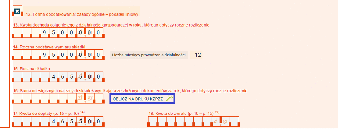 Deklaracja rozliczeniowa ZUS DRA (roczna) na podstawie deklaracji ...